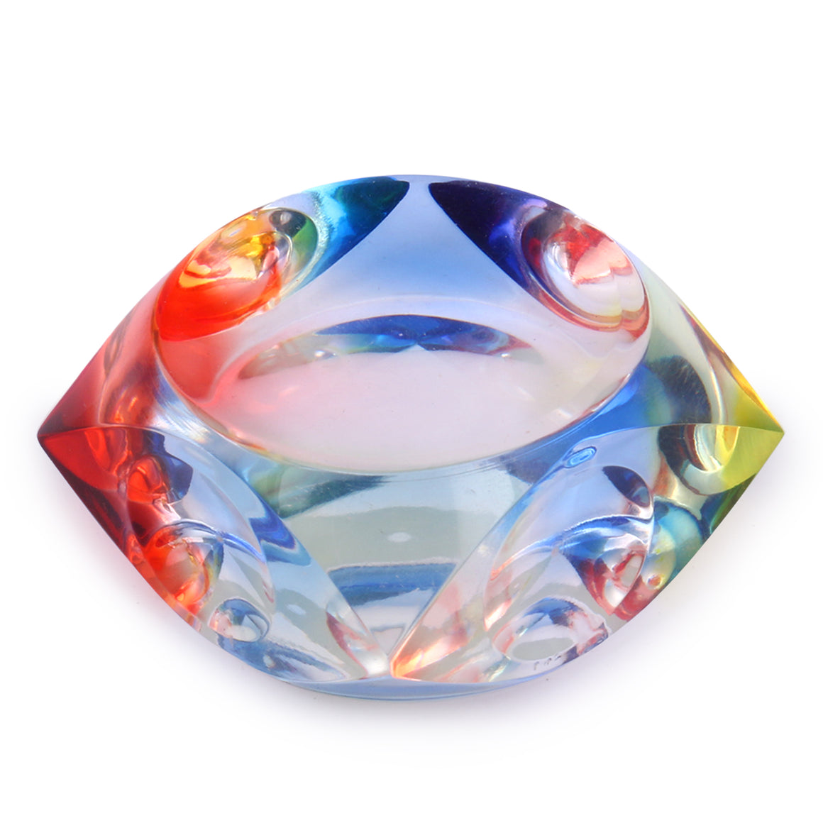 Rasper Beautiful Multicolor Acrylic Paperweight Stylish Rainbow Paper ...