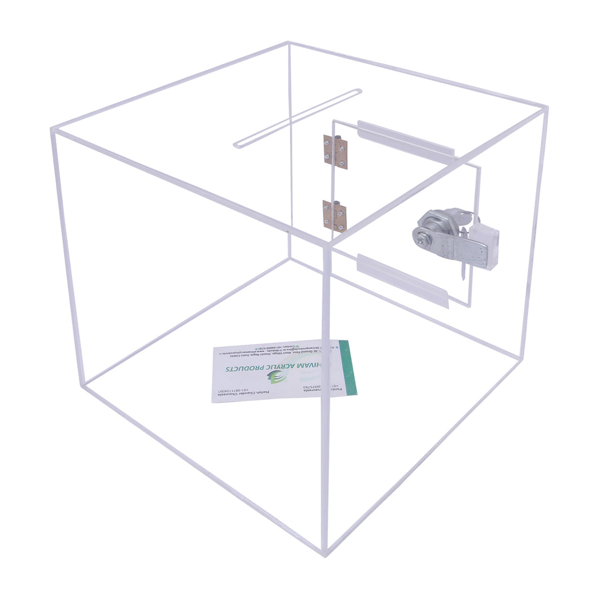 Rasper Transparent Acrylic Donation Box, Daan Patra, Drop Box, Ballot ...