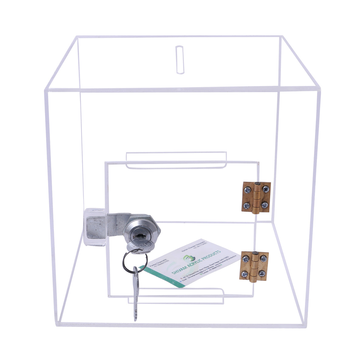 Rasper Transparent Acrylic Donation Box, Daan Patra, Drop Box, Ballot ...