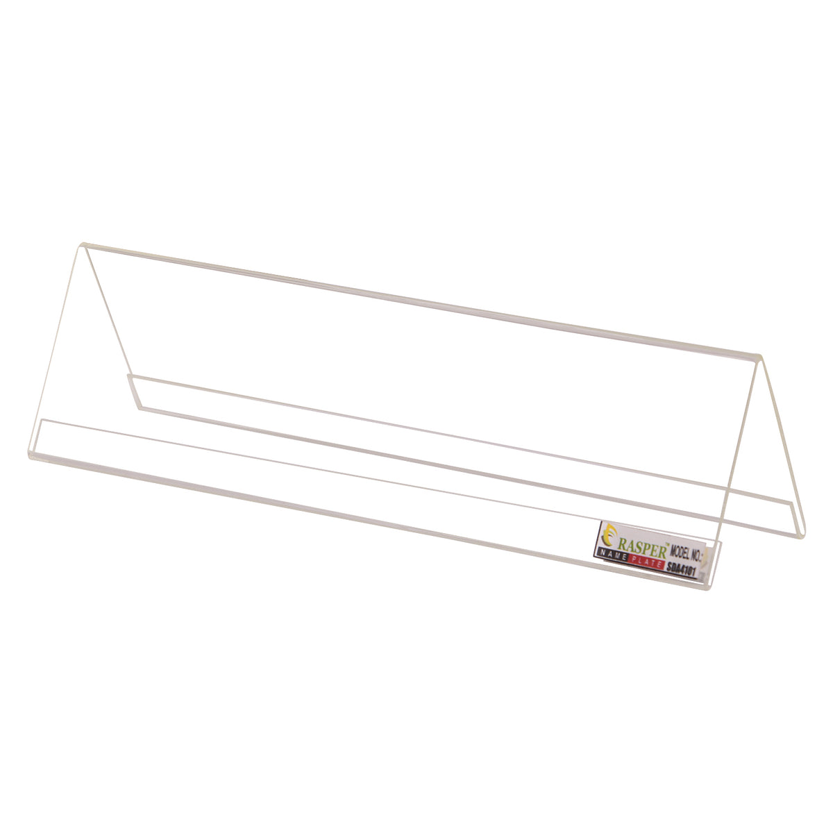 Rasper Acrylic Name Plate Desk Name Plate For Office Table V Shape Dou ...