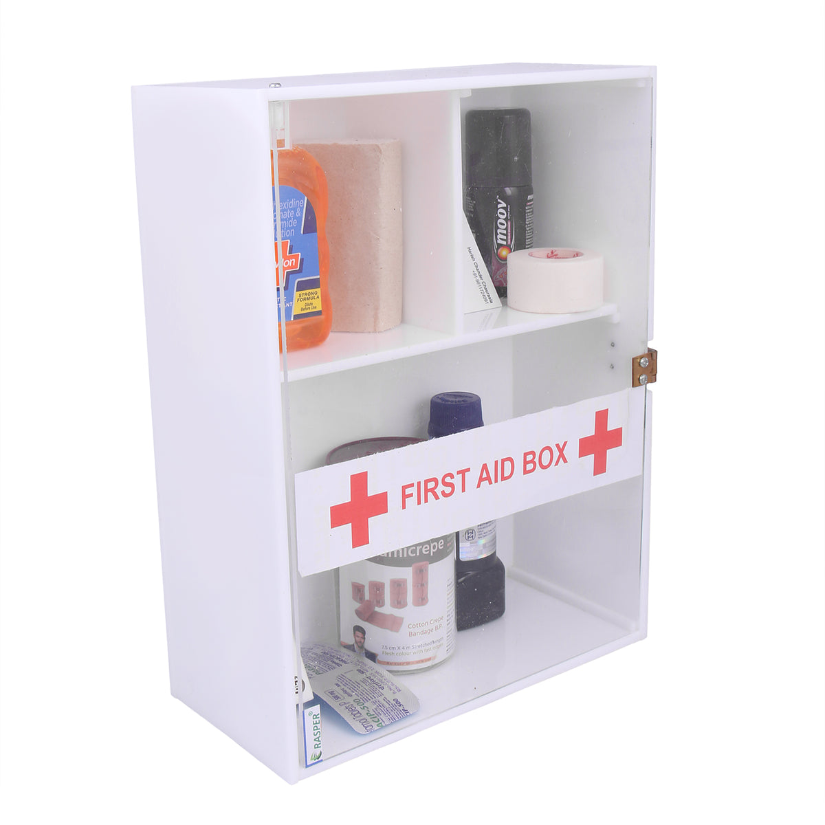 Rasper Acrylic First Aid Box Emergency Medical Box First Aid Kit Box f ...