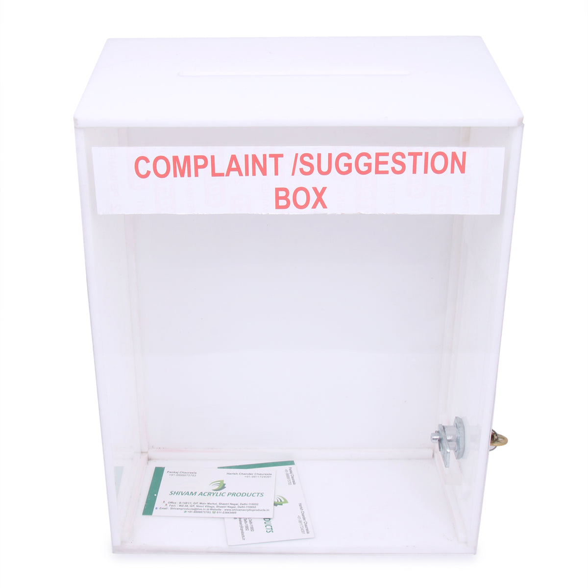 Rasper Acrylic Letter Box Wall Hanging for Home & Office Acrylic Mailb ...