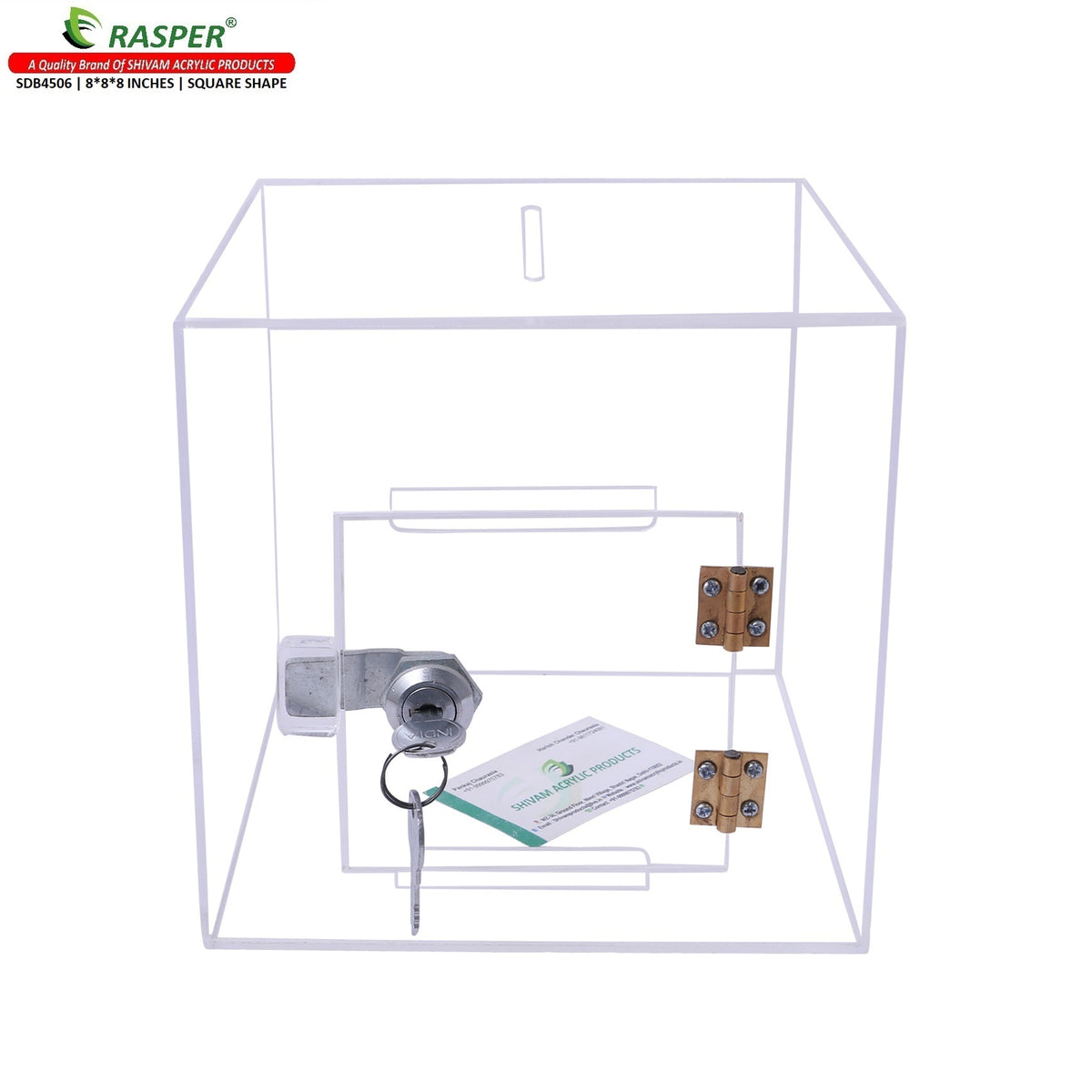 Rasper Transparent Acrylic Donation Box Daan Patra, Drop Box, Ballot B ...
